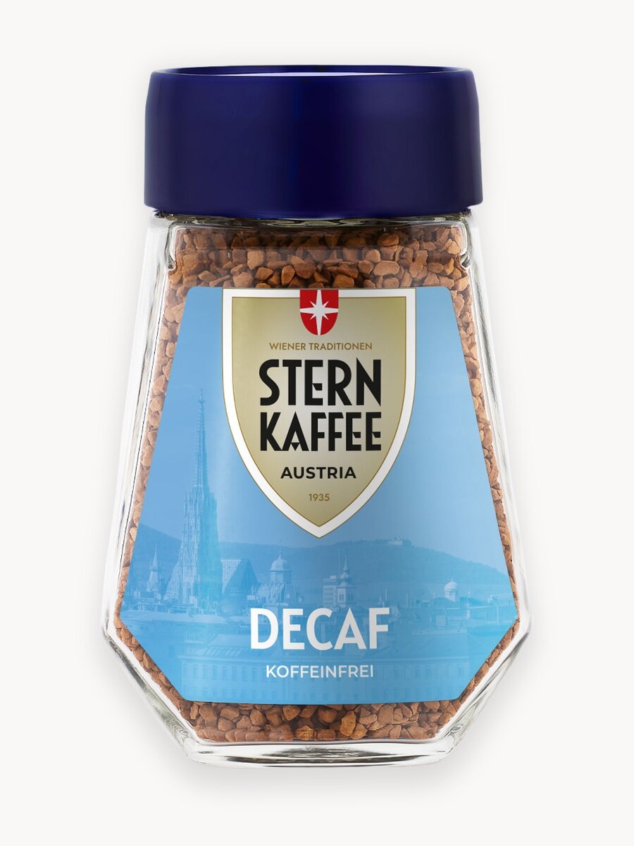 Кофе растворимый без кофеина STERNKAFFEE Decaf сублимированный 100 грамм