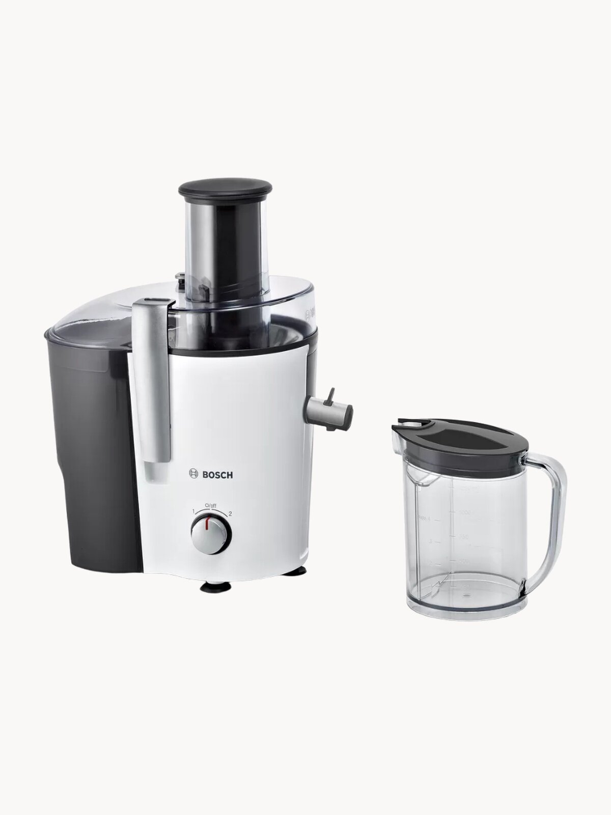 Центробежная соковыжималка BOSCH MES25A0, белый/серый