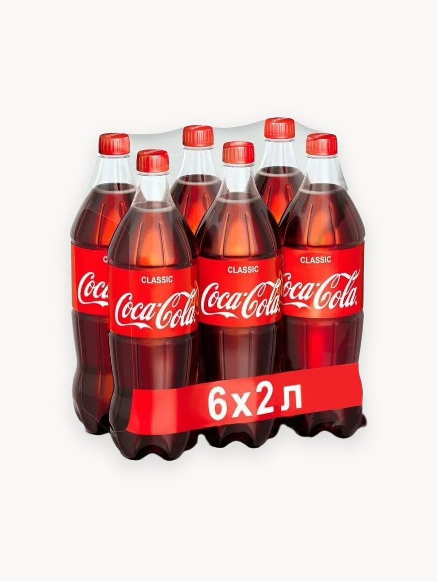 Coca-Cola Classic (Кока-Кола Классик) 2 л напиток газированный 6 штук