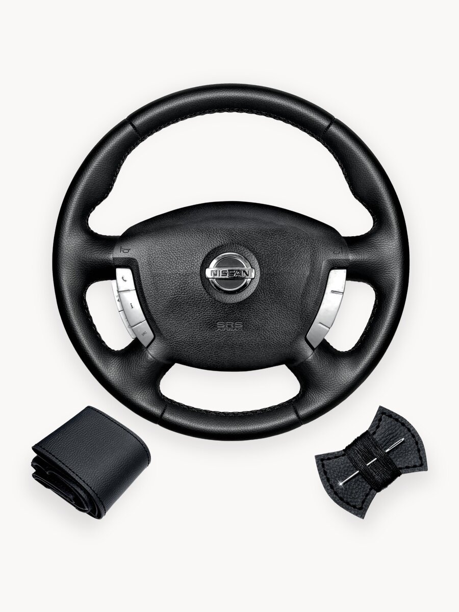 Оплетка на руль Nissan Primera P12 для замены штатной кожи