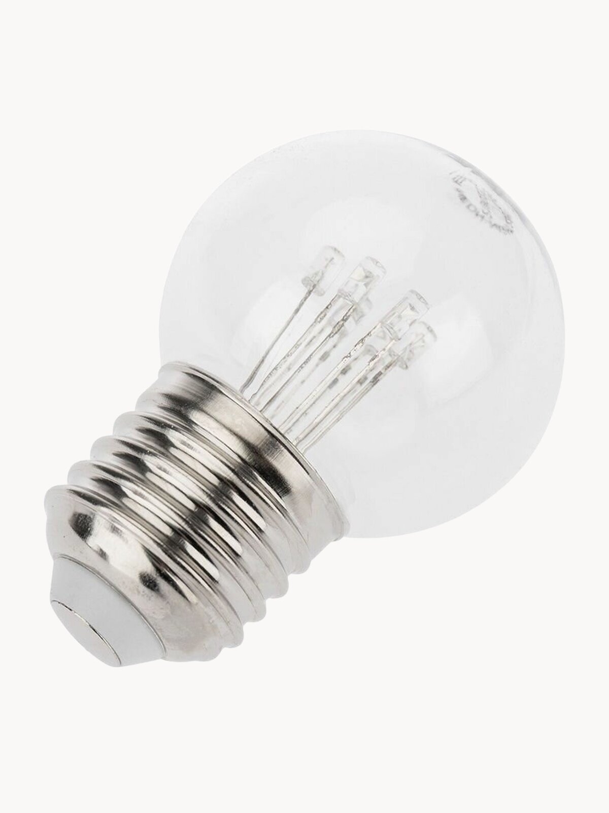 Лампа светодиодная NEON-NIGHT Ретро E27, 45 мм, 6 LED, тепло-белое свечение, IP65