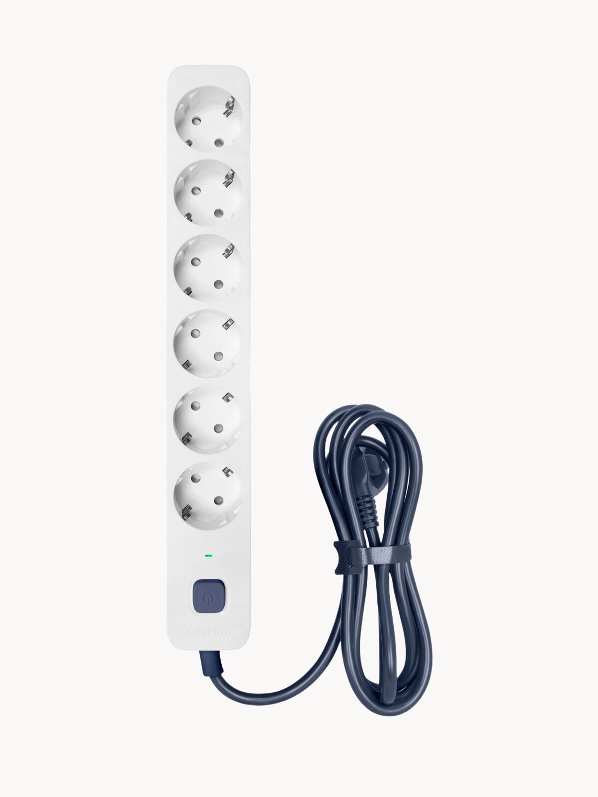 Сетевой фильтр Powercom SP-06W 3.0м (6 розеток) белый/серый