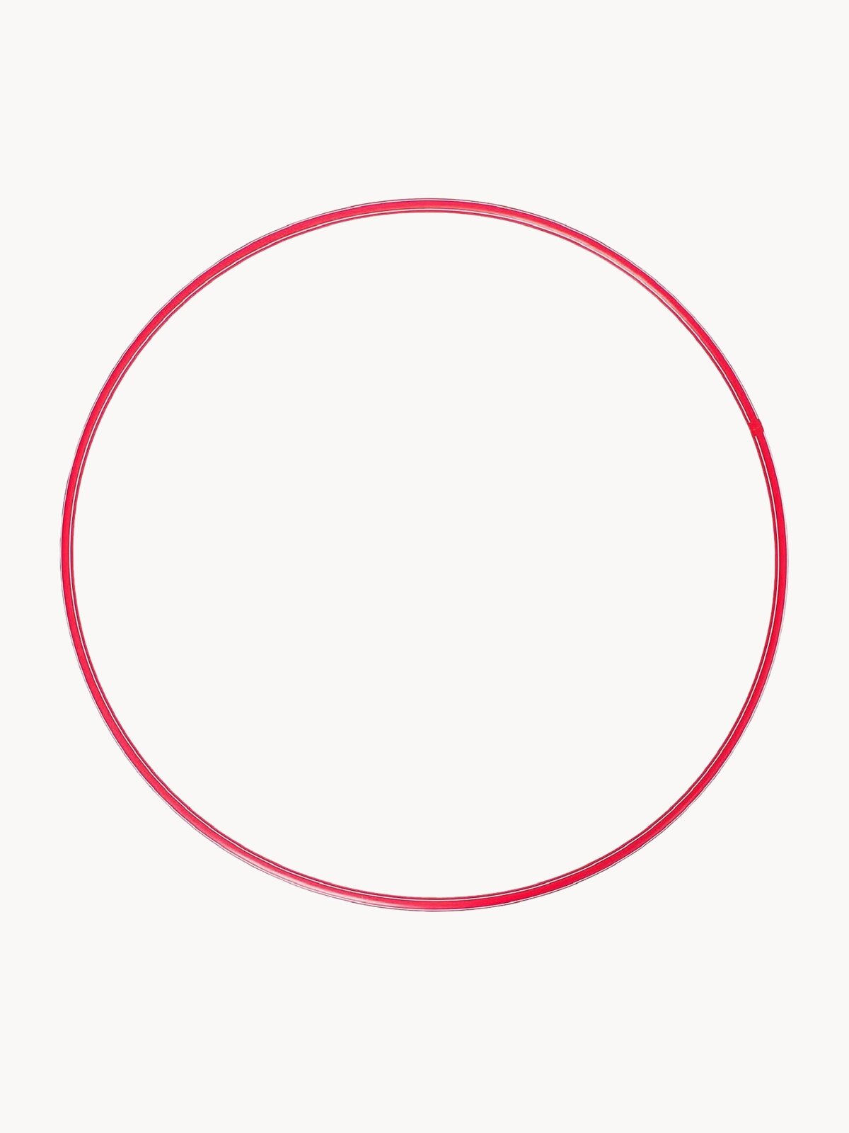 Обруч детский диаметр, 90 см, цвет красный, пластик, Соломон