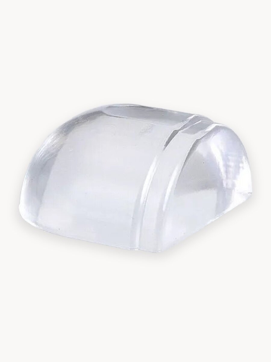 Ограничитель для двери, стоппер ST1, стопор, фиксатор двери, демпфер, напольный самоклеящийся, силиконовый прозрачный, 1 шт.