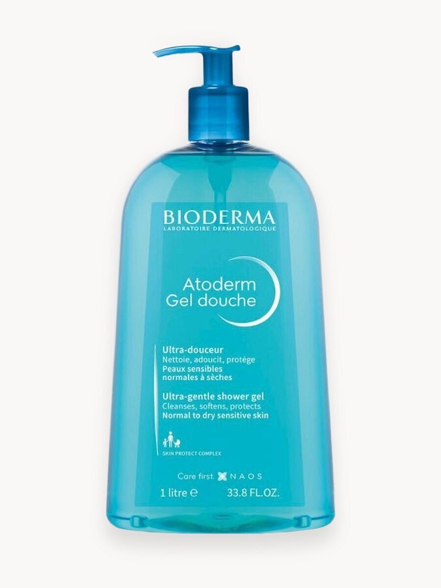 BIODERMA LABORATOIRE DERMATOLOGIQUE Атодерм Гель для душа, 1000 мл
