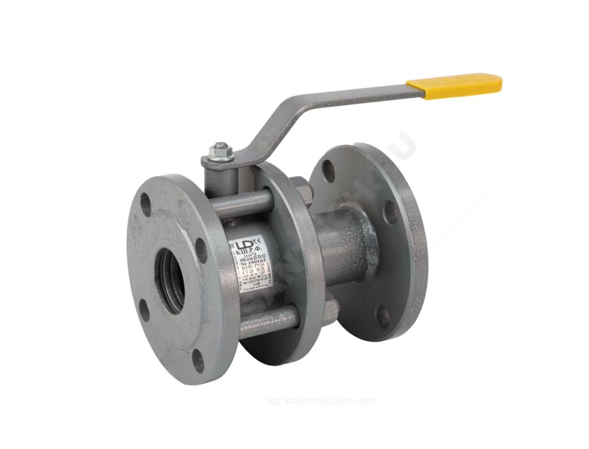Кран шаровой сталь 11с67п Ду 40 Ру16 фл L=165мм полнопроходной LD КШ. Р. Ф.040.016. П/П.02