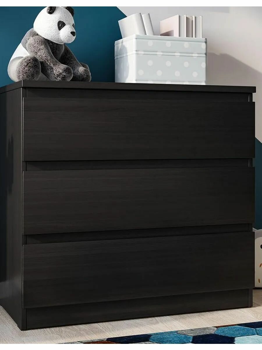 Комод для одежды и хранения вещей Мальта с ящиками, 80х48х76 см, Дуб Венге