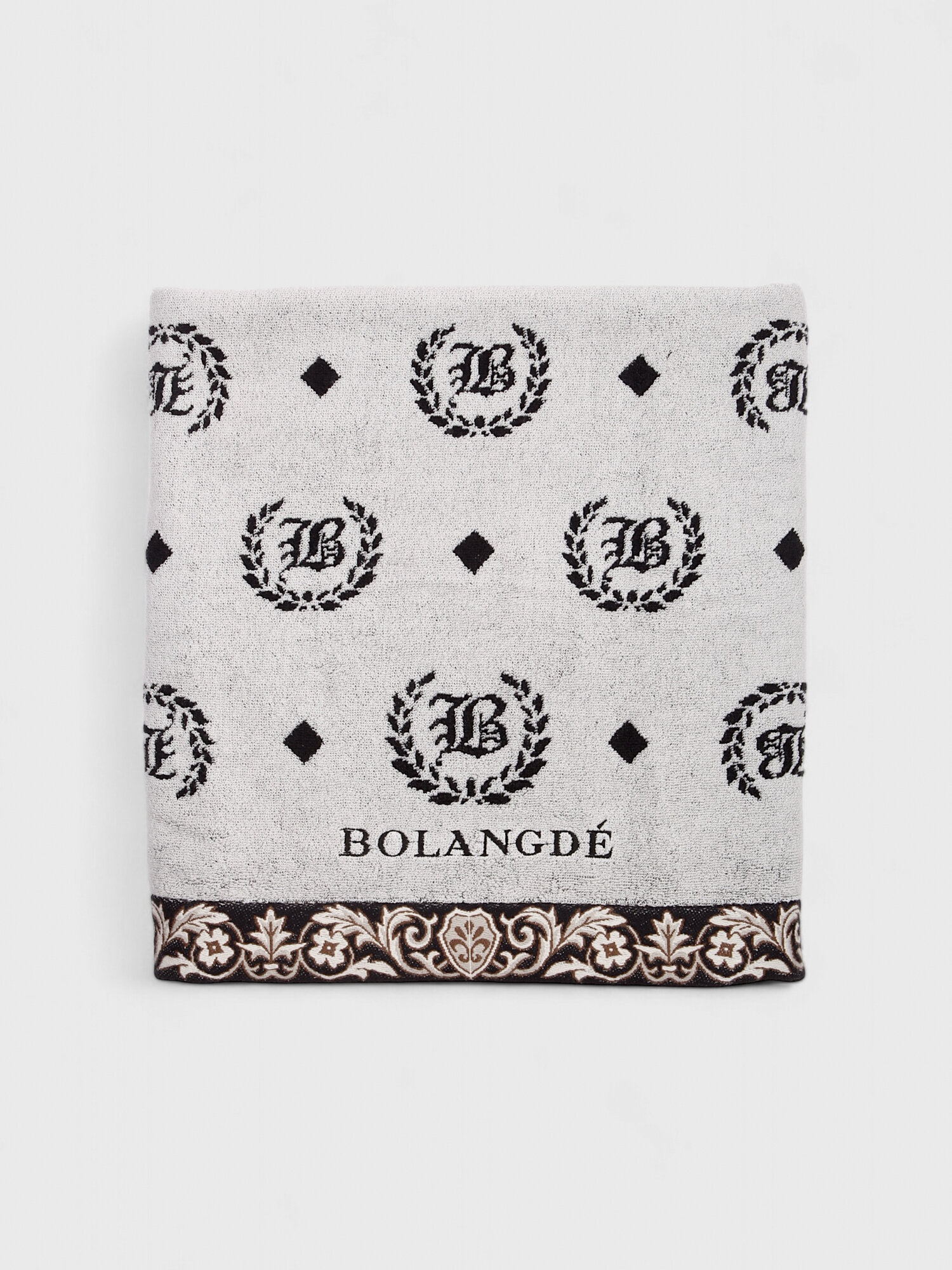 Полотенце банное Bolangde "Оригинал", для тела и бани, 100х150 см, хлопок, серый