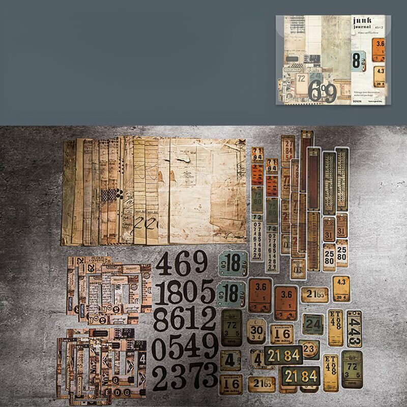 Бумага для скрапбукинга Mr.Paper 90 листов в сумке, ретро-газетный принт для декора телефона, блокнота, фотоальбома, творческий набор для handmade открыток и альбомов