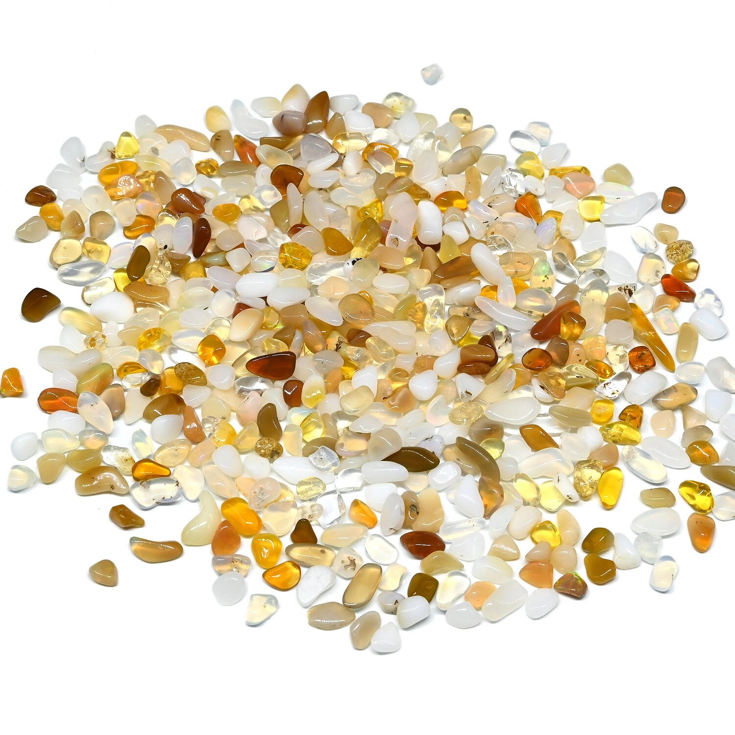 Опал галтовка 5-10мм, упаковка 50г. .