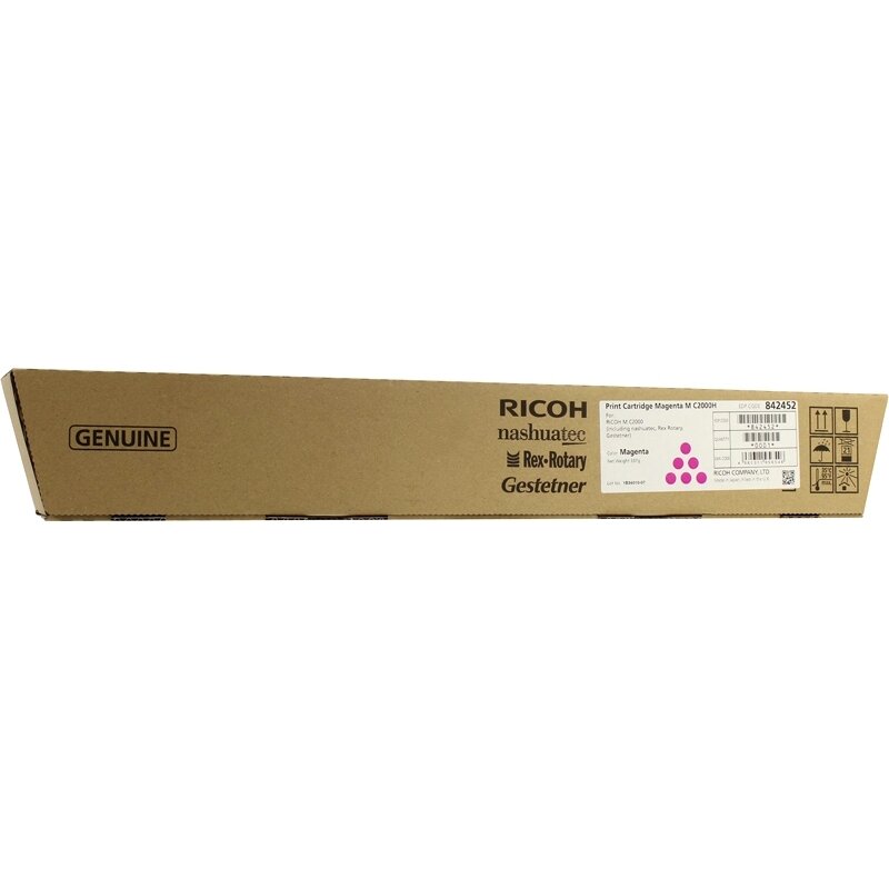 Малиновый тонер повышенной емкости Ricoh 842452 M C2000H (15К) Print Cartridge Magenta M C2000H