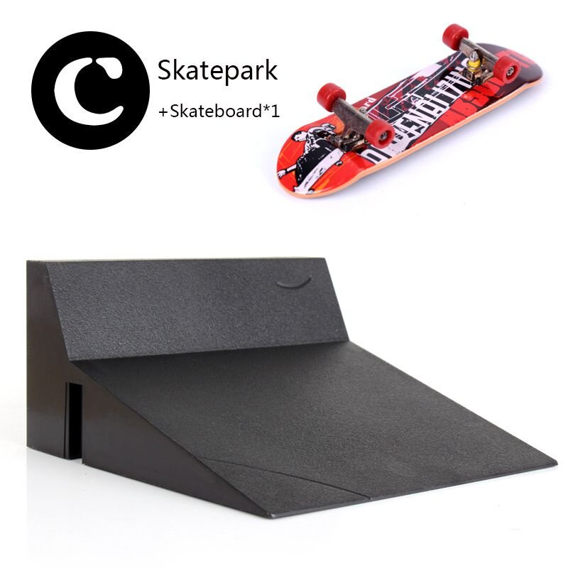 Мини скейтборд colorful fingerboard с реалистичными элементами скейт парка, c skateboard