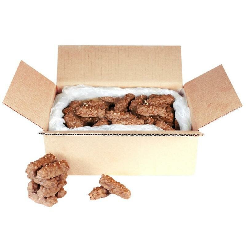 Вафли Яшкино глазированные с орехом и изюмом 2 кг