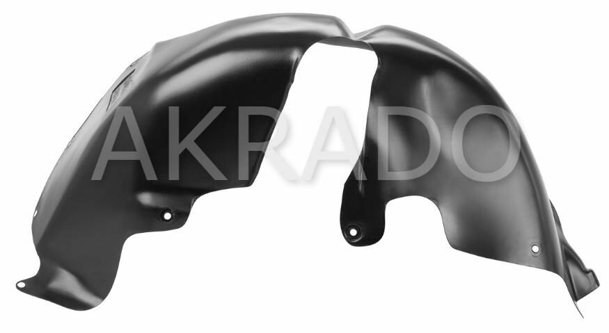 Подкрылок AKRADO, для Skoda Yeti 2009-2018, задний, левый, пластик, чёрный