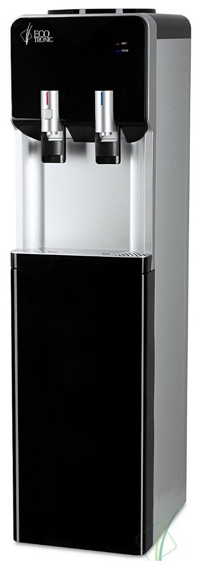 Кулер для воды напольный Ecotronic M40-LCE black+silver с электронным охлаждением