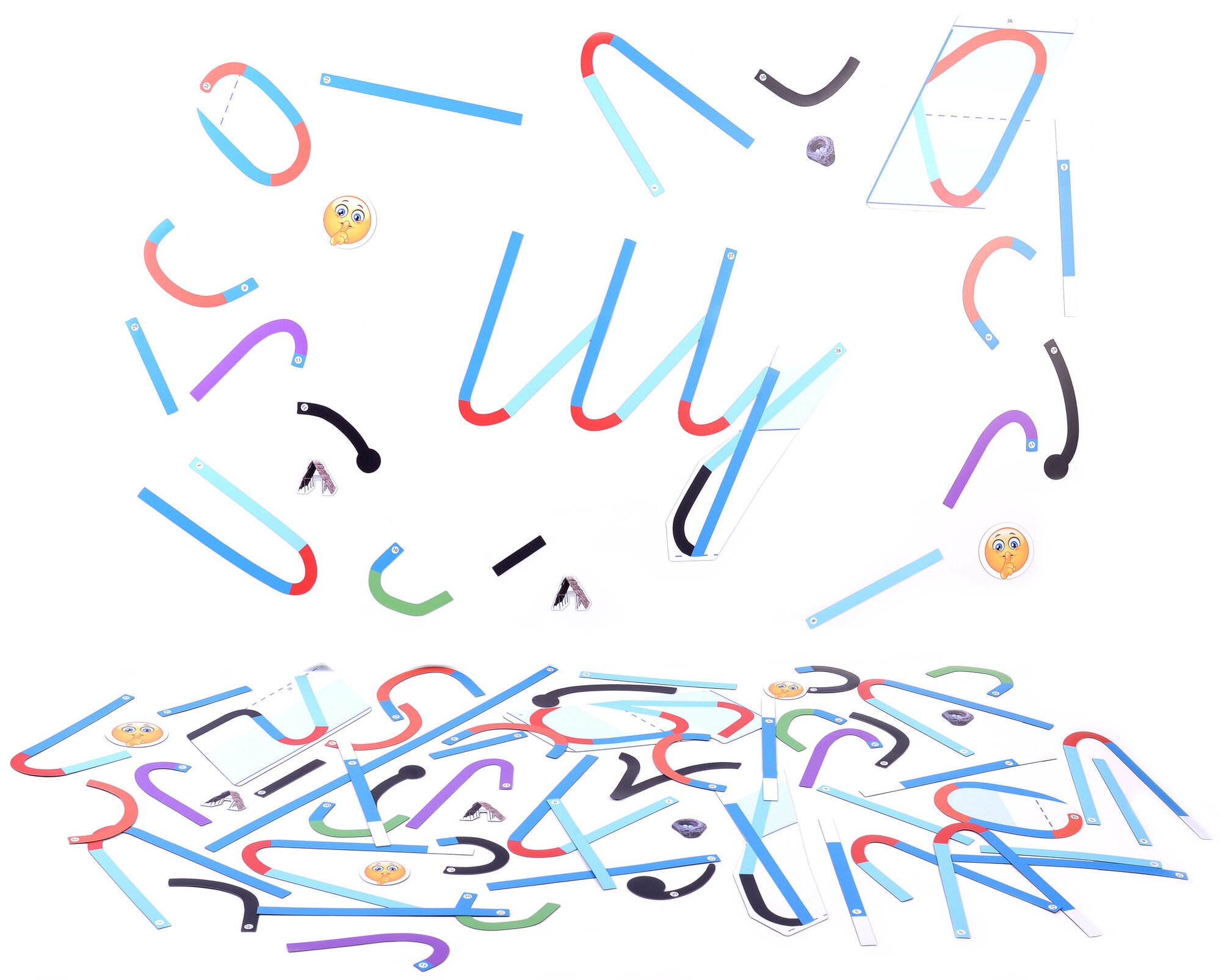 Большой магнитный конструктор строчных букв Чудо-прописи