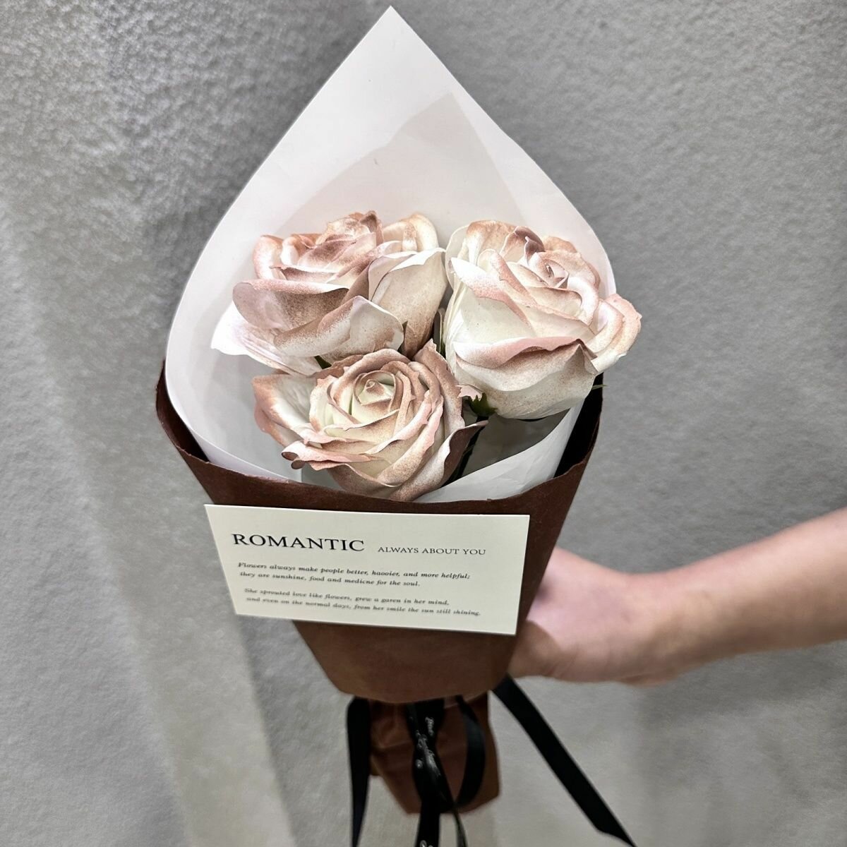 Цветы из мыла букет