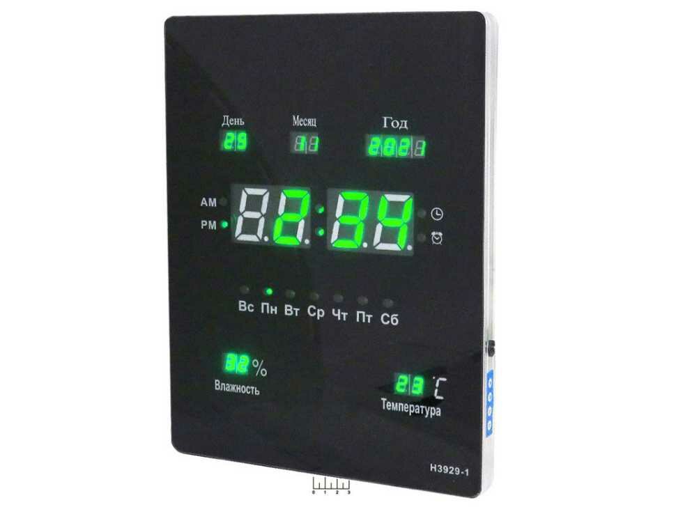 Часы цифровые Орбита OT-CLW07 зеленые