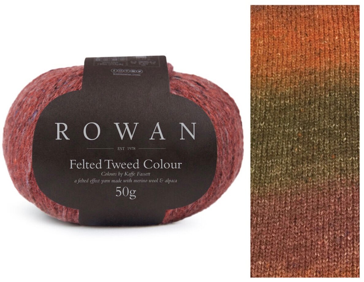 Felted Tweed Colour /Филтед Твид Колор/ пряжа Rowan, 9802243 (024, *, chestnut (каштан), бордовый/коричневый)