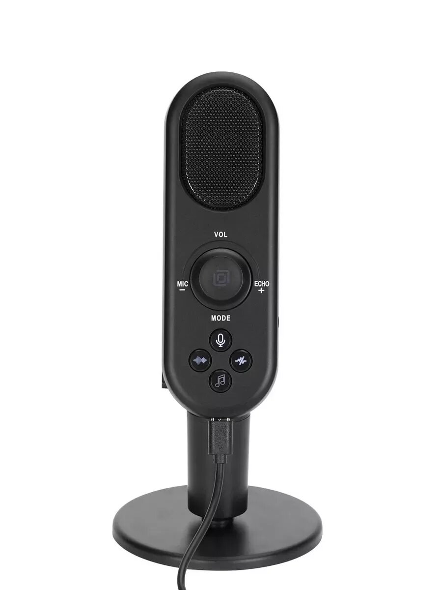 Проводной микрофон Оклик MP-M300, конденсаторный, настольный, чёрный, 1.5 м