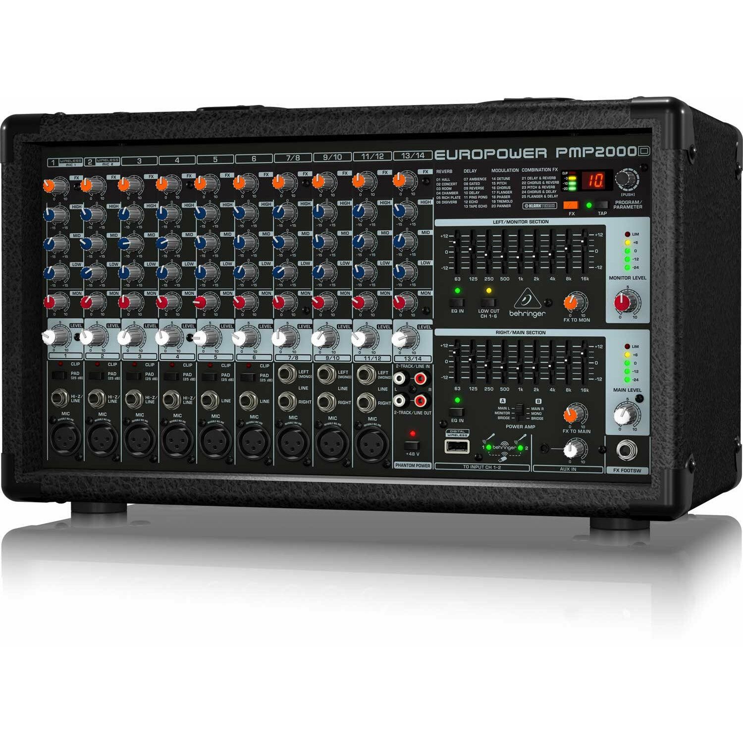 Микшер с усилителем BEHRINGER PMP2000D — фото 1