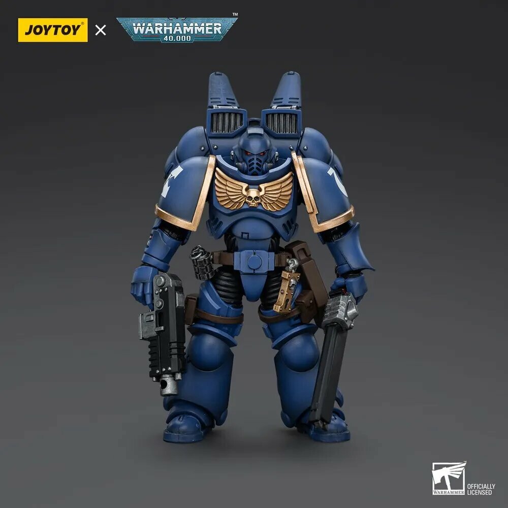Подвижная фигурка Warhammer 40000 JOYTOY 1/18 Ultramarines Jump Pack Intercessors Intercessor 1