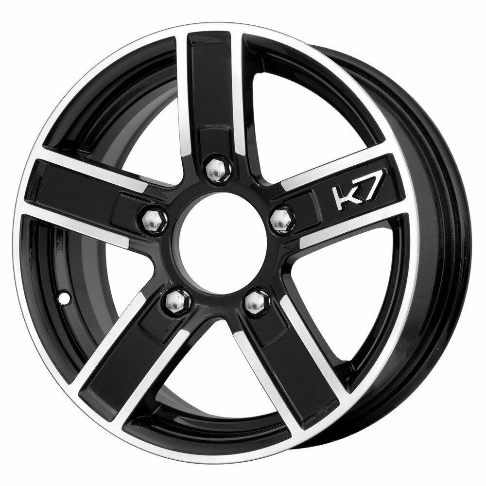 Диск автомобильный литой Carwel Нива-7 97 16x6 5x139.7 et40 dia98 Чёрный глянцевый с полированной лицевой частью