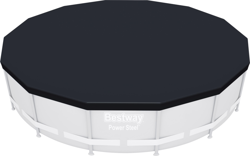 Тент Bestway 58248, для каркасного бассейна, круглый, натяжная форма, 427x122 см