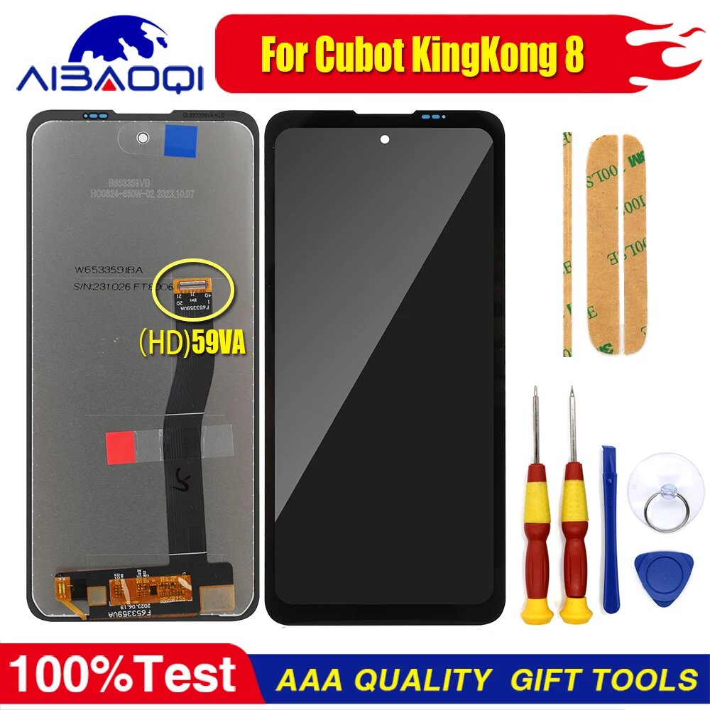Новый Оригинальный сенсорный ЖК-экран для Cubot King Kong 8 дисплей запасные части + бесплатный инструмент для разборки HD 59VA