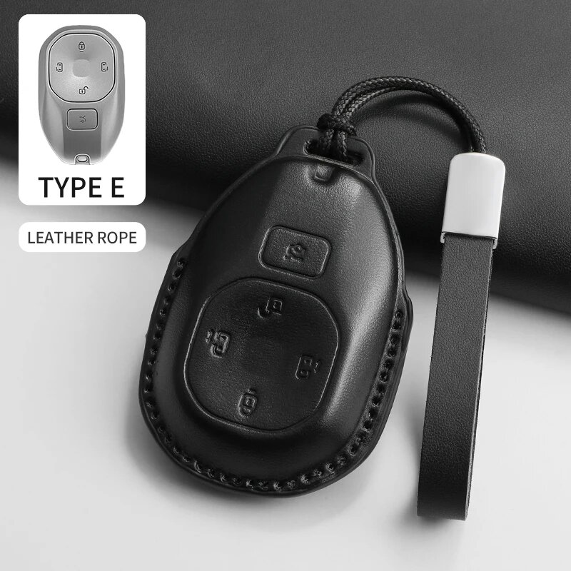 Чехол для дистанционного ключа автомобиля из искусственной кожи для Gac Trumpchi Gs4 Gm8 Ga3 Ga6 Sgs7 Ga4 Gs5 Gs3 Legend Gs8, брелок для ключей, аксессуары Black A2