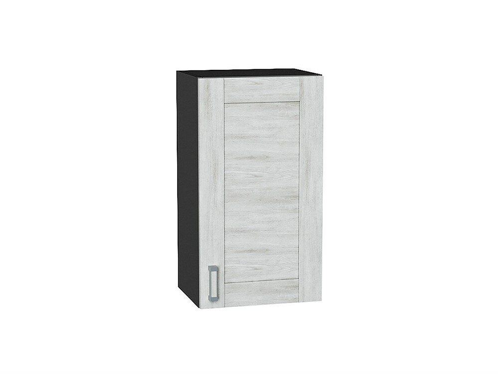 VVT Шкаф верхний с 1-ой дверцей Лофт Graphite, Nordic Oak, 720, 400 В*Ш*Г 716*400*320, фасад МДФ Nordic Oak, корпус Graphite Nordic Oak