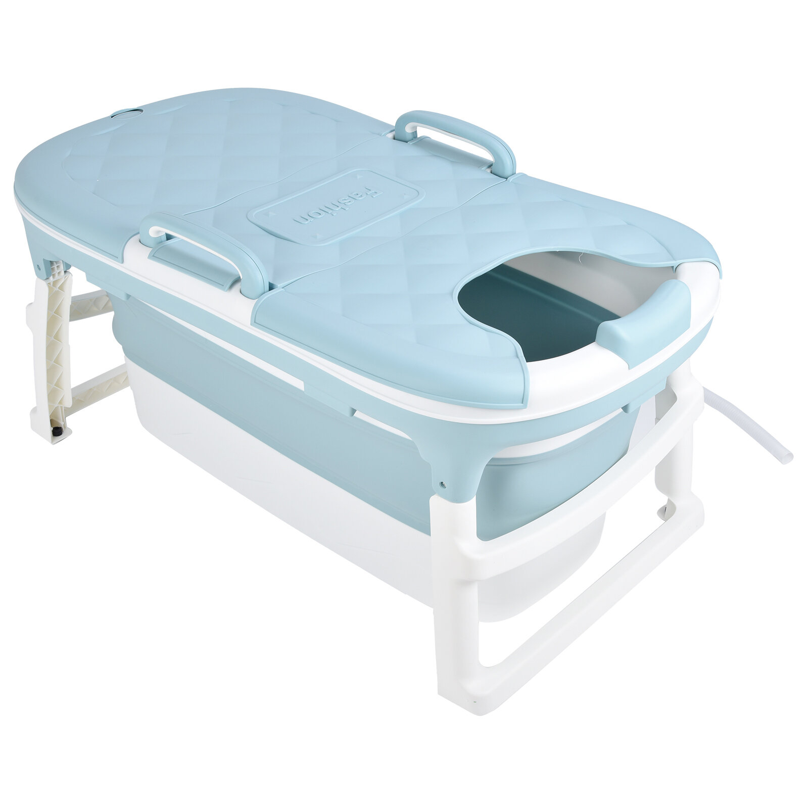 Портативная ванна, синяя мягкая складная ванна, бытовая СПА, детская ванна для душевой комнаты