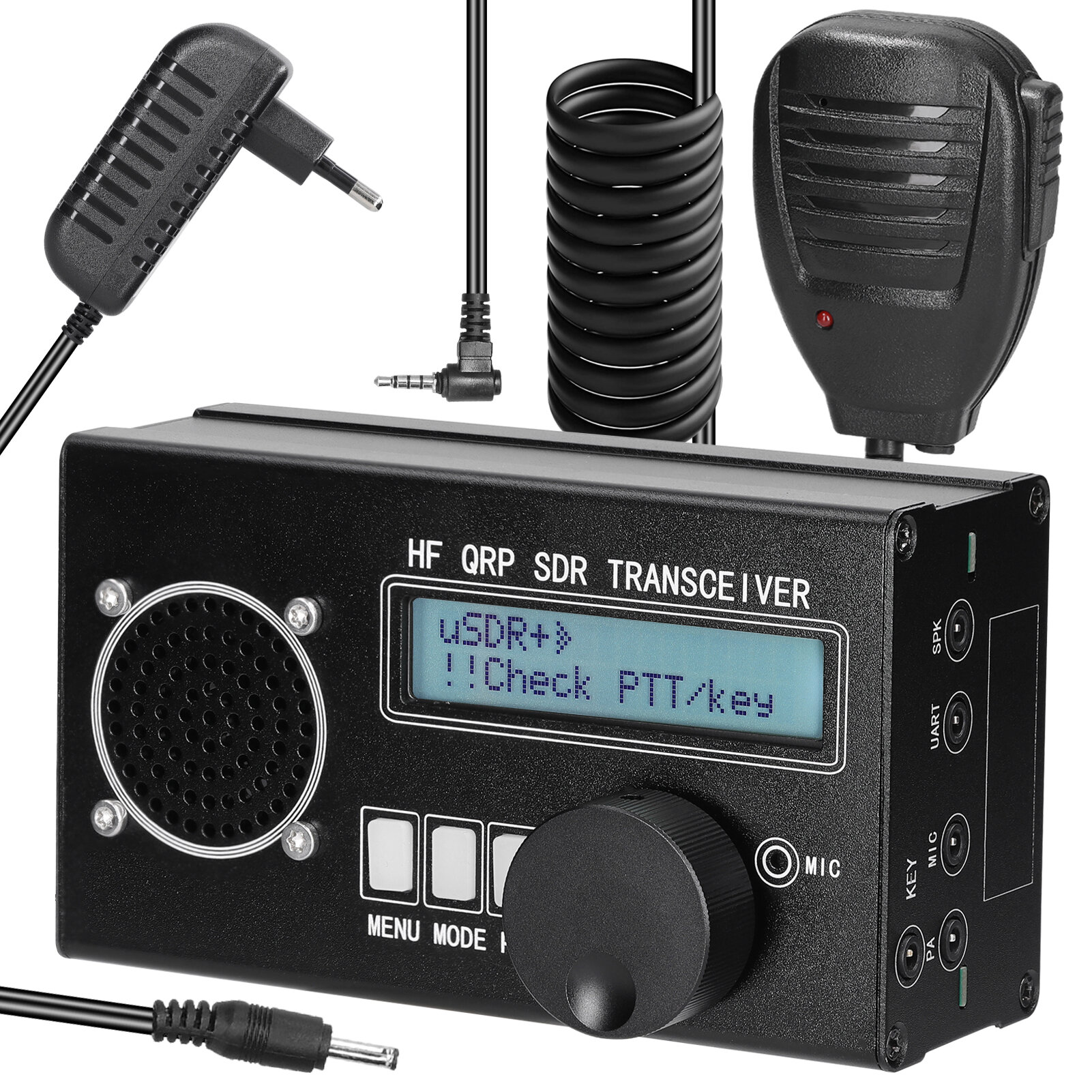 USDR uSDX 8-полосный SDR-Полнорежимный Высокочастотный SSB QRP Приемопередатчик с Индикатором питания и КСВ