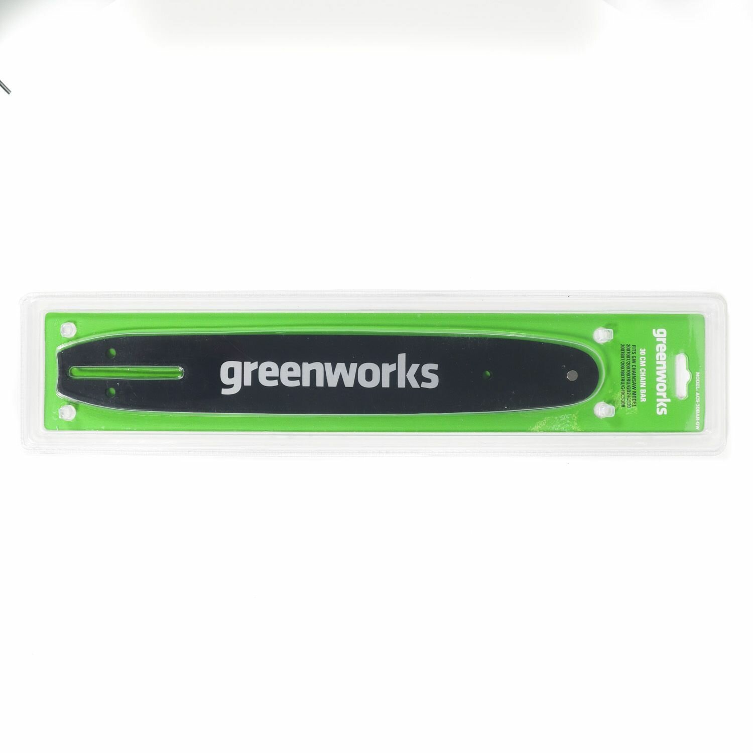 Шина для пилы Greenworks 2947007, сталь, 30 см, 45 звеньев цепи