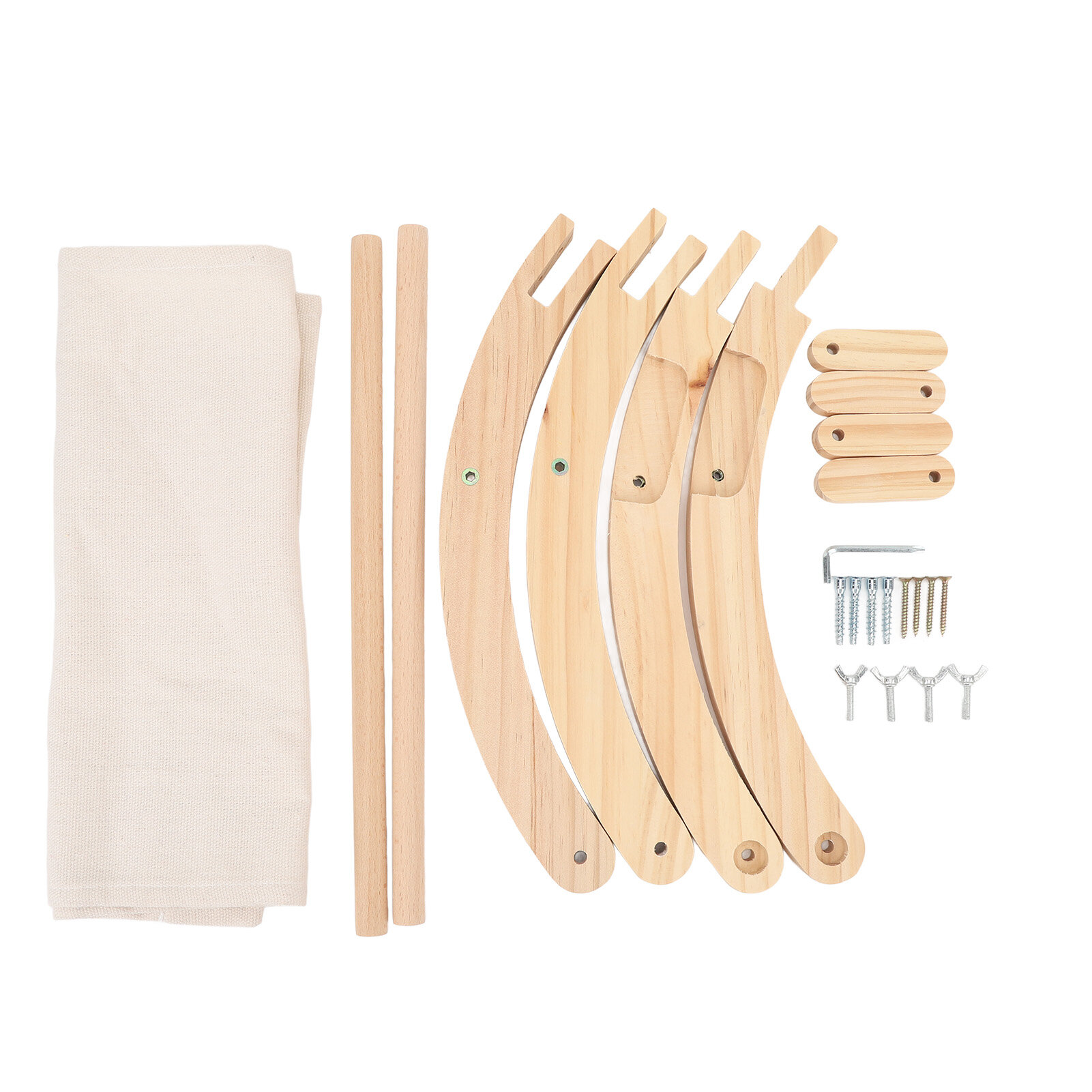 Деревянный гамак для кошек, складной, противоскользящий, легко собирается, приподнятый, мебель для домашних кошек, стиль холста