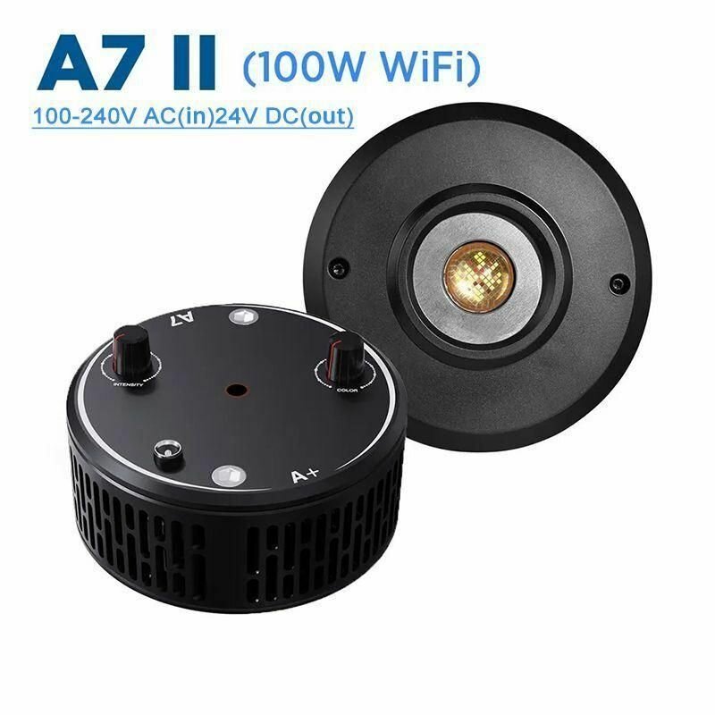 A7 2.0 поколения WiFi App Control Полный спектр 100 Вт морской светодиодный аквариумный рифовый светильник