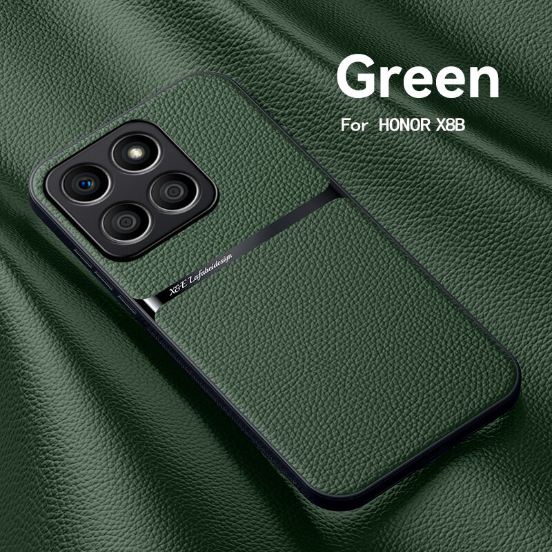 Подходит для Honor X8B / Хонор X8B Чехлы для телефонов, защитой камеры и противоударным кожаный, X8B, подставка, soft touch,360° Полная защита, накладка, резина, пластик, искусственная кожа, защита камеры
