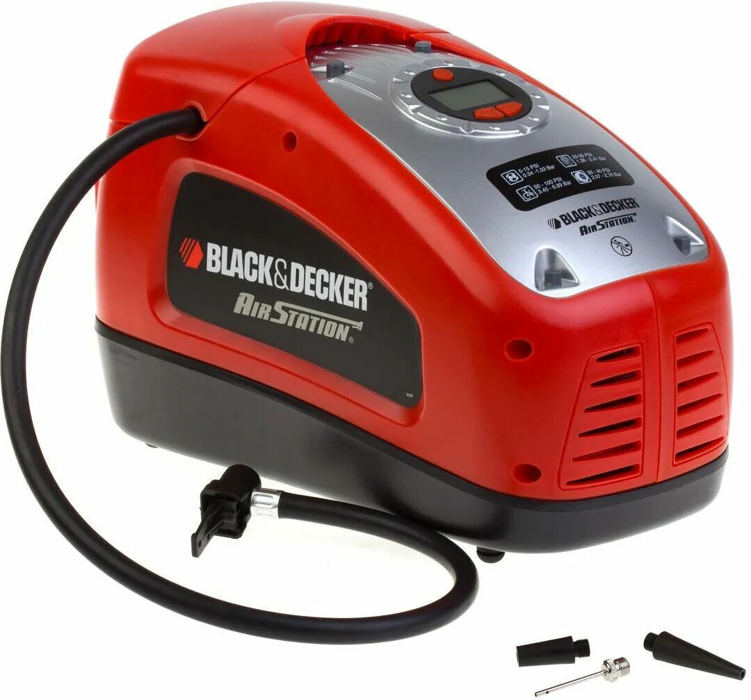 Компрессор автомобильный BLACK+DECKER, ASI300