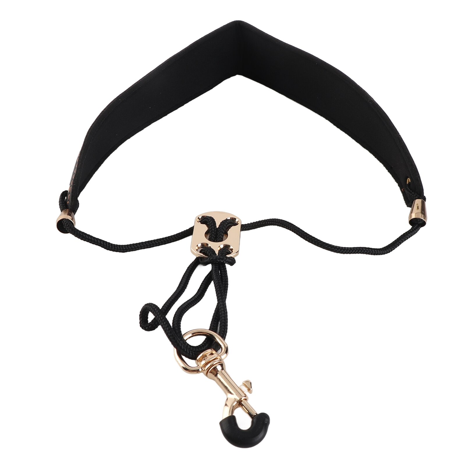 Adjustable Saxophone Neck Strap Leather Sax Metal Hook for Tenor Soprano Alto Saxophones Clarinet