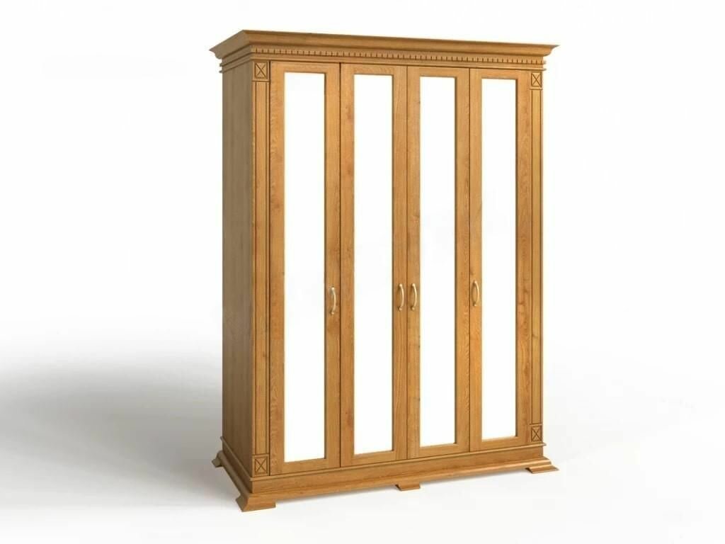 Шкаф Верди №217 из Массива сосны, 180х55х220 см, классический орех 2