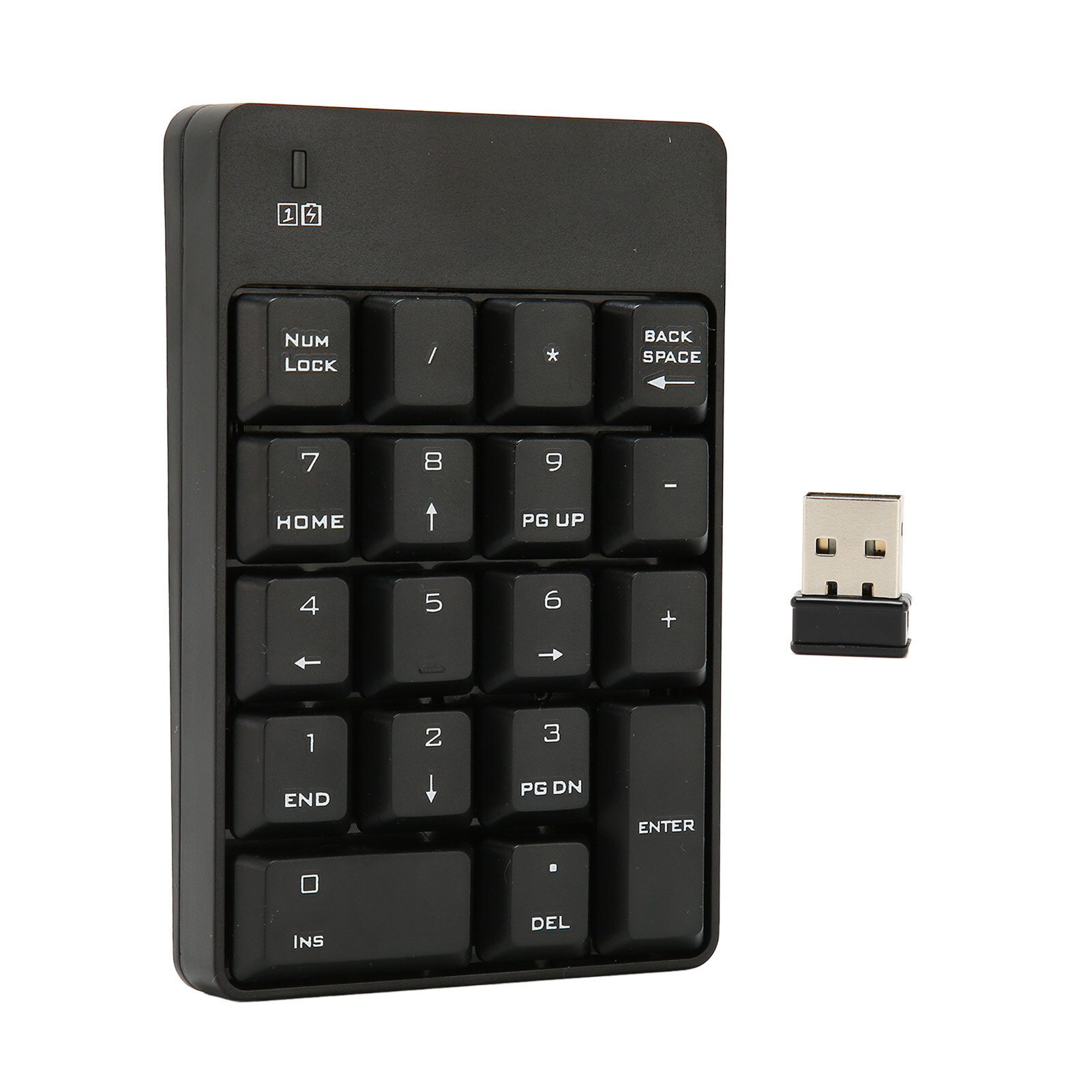 Цифровая клавиатура SK 51AG 2.4G Беспроводная 18 клавиш Soft Touch USB Цифровая клавиатура для дома и работы в офисе Черный
