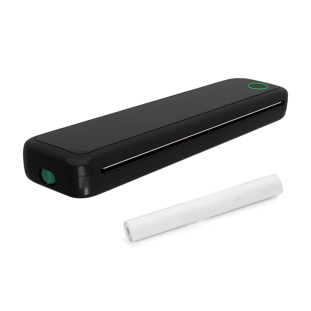 Черный термопринтер Bluetooth A4