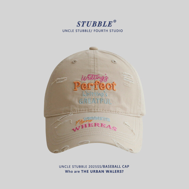 2025 новая бейсболка для мужчин и женщин, кепка уличного бренда, персонализированная парная шляпа от солнца с мягким верхом и дырочками