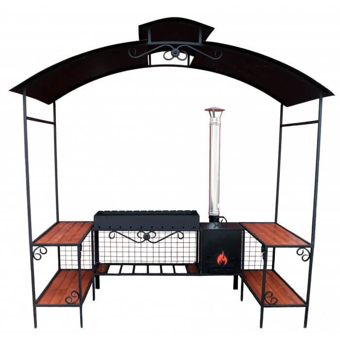 Мангал-беседка СМ28П
