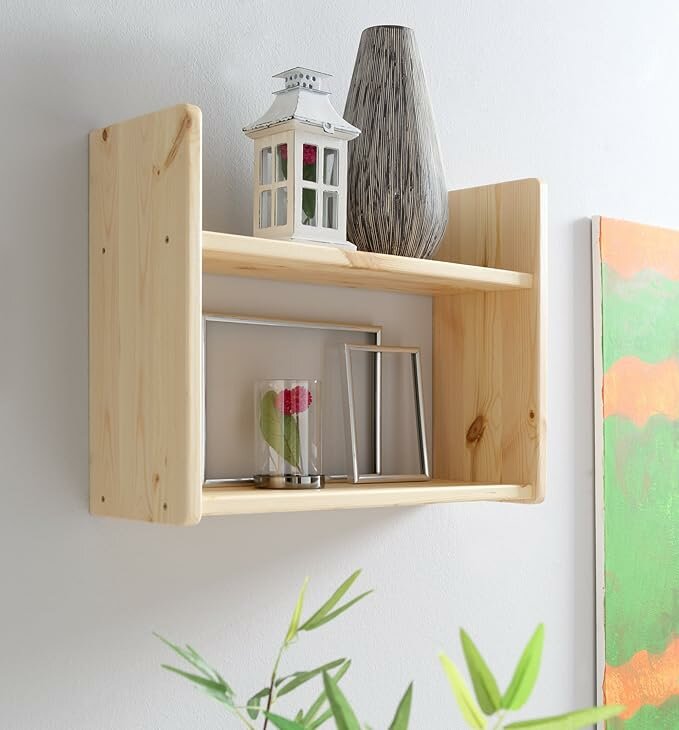 Настенная полка; Подвесная полка из натуральной сосны