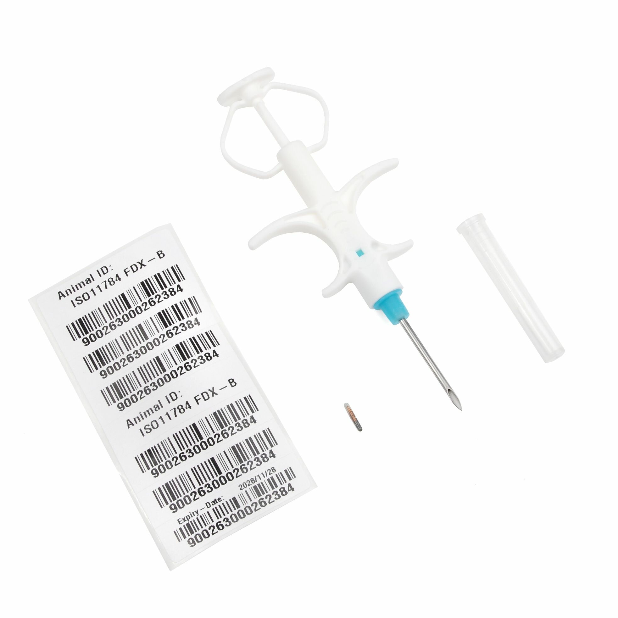 Микрочипы для животных 1.25х7 мм 2 шт модель WS003