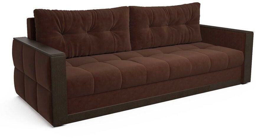 Диван Mebel-ars Бостон Микровелюр Коричневый Размеры: Высота 860мм Глубина 1000мм Ширина 2300мм