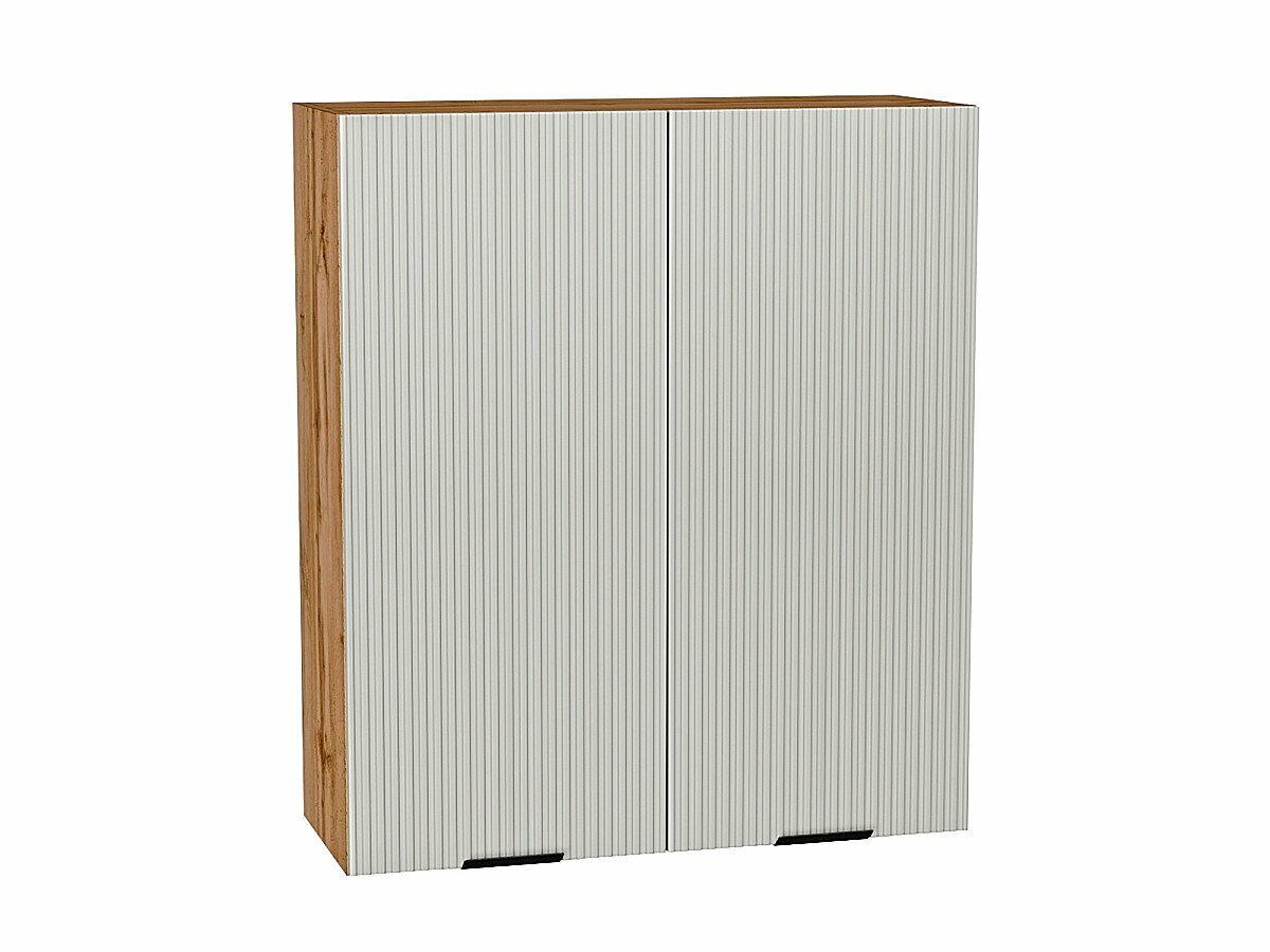 Шкаф верхний с 2-мя дверцами Евро Лайн, цвет фасада Агат, цвет каркаса Дуб Вотан, 920*800*318 мм