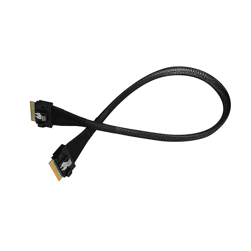 Кабель PCIe4.0x8 SFF8654 - SFF8654 Slimsas 40cm