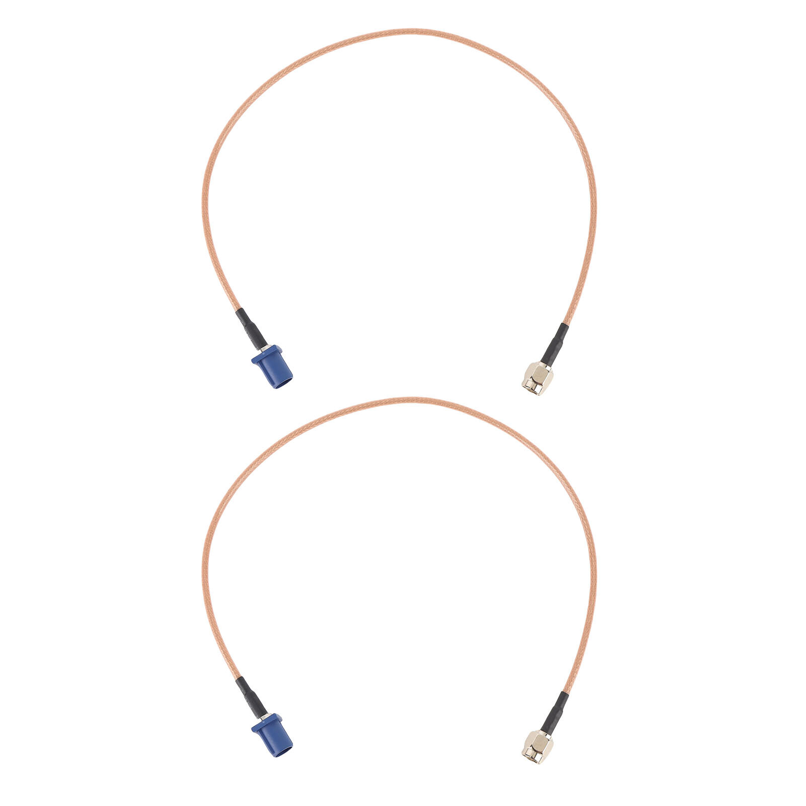 2 шт. переходник Fakra C гнездо - SMA штекер, RG174, для GPS антенны